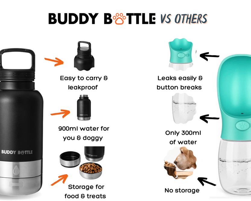 BuddyBottle - convenient and leakproof water bottle for dogs – BUDDYBOTTLE